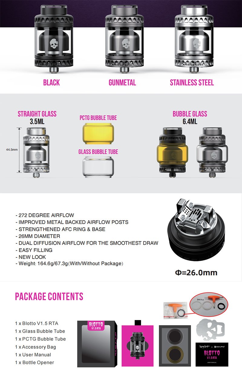 Blotto V1.5 RTA Tank - Dovpo